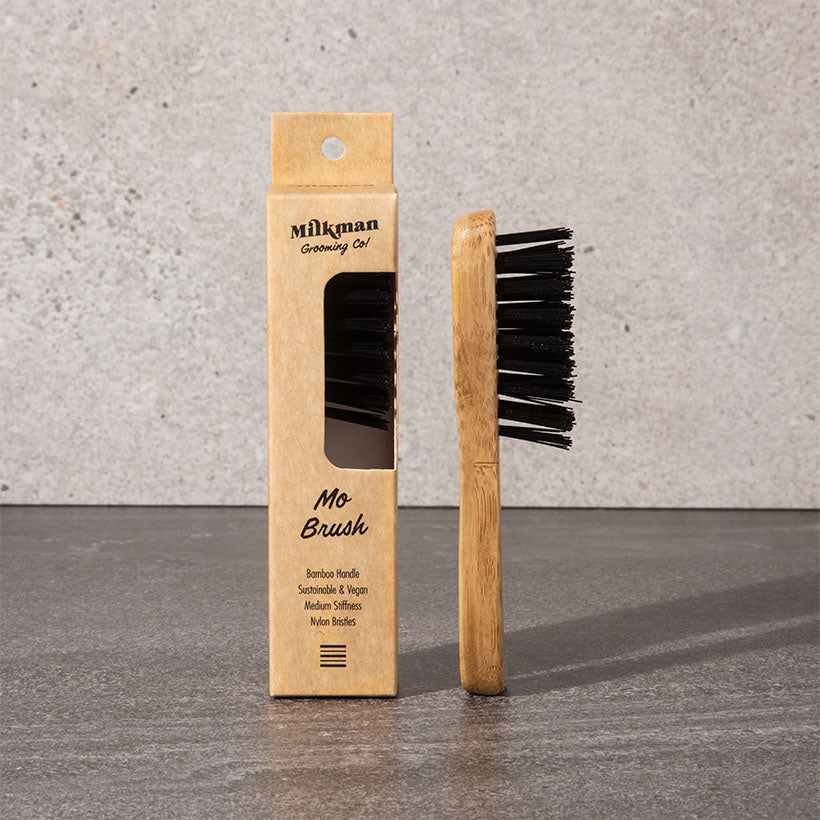Moustache Brush - Bamboo & Nylon Bristle – Milkman Grooming Co